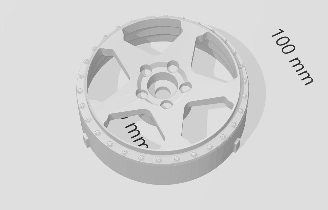 326 Power Yabaking 5 spoke for RC 3D model 3D printable | CGTrader