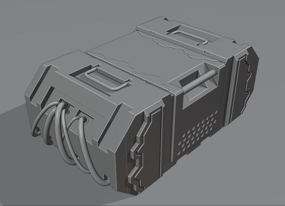 sci-fi military crates 3D model | CGTrader
