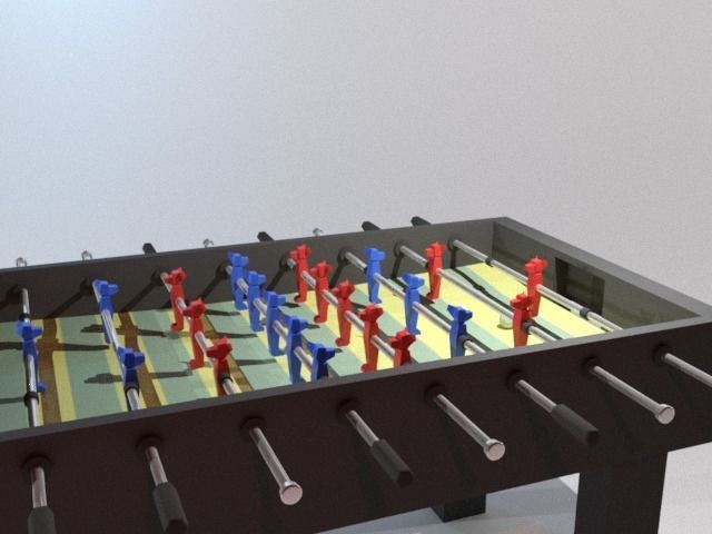 Table football free 3D model | CGTrader