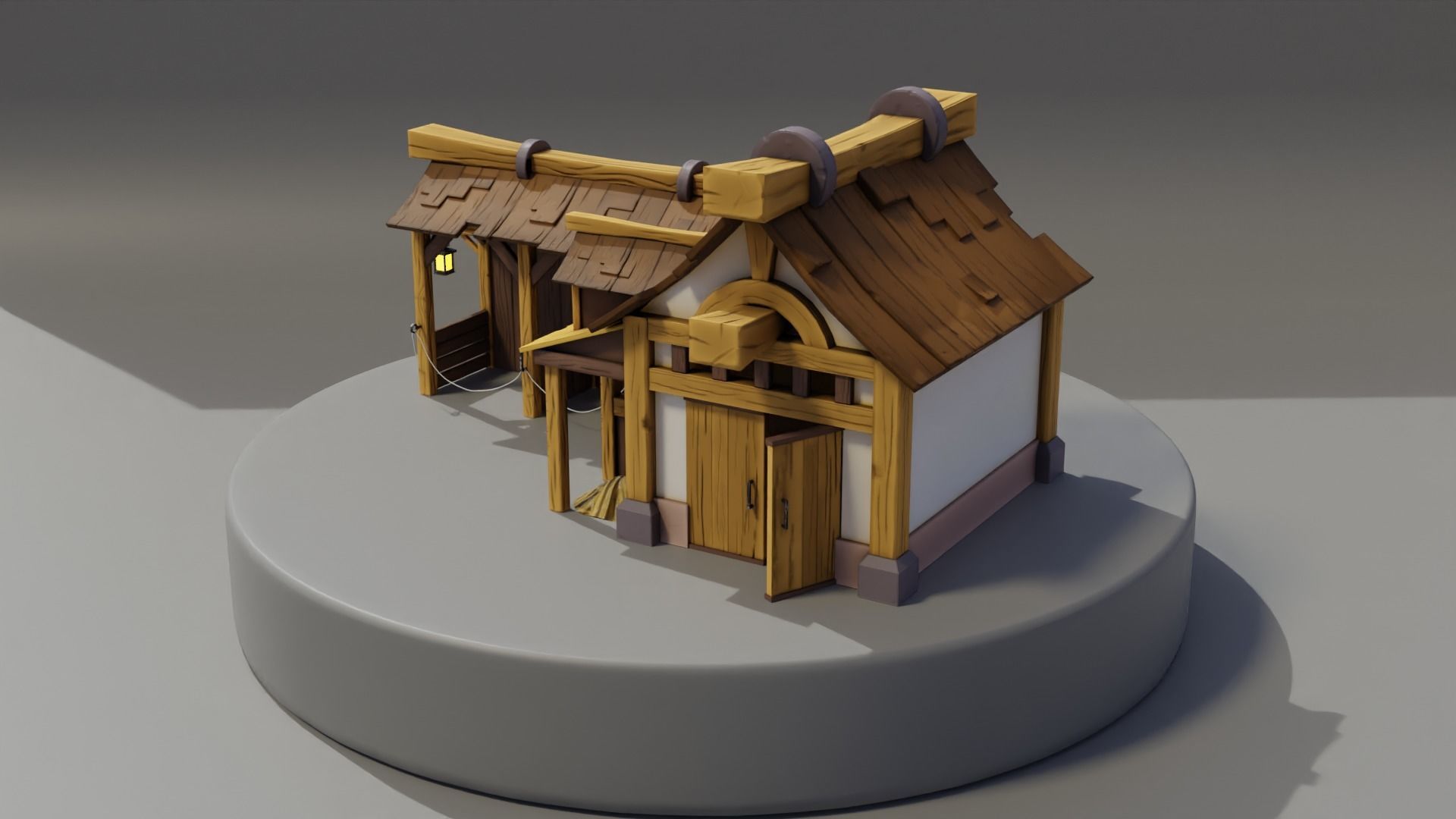 3D model Stylized Horse Stall VR / AR / low-poly | CGTrader