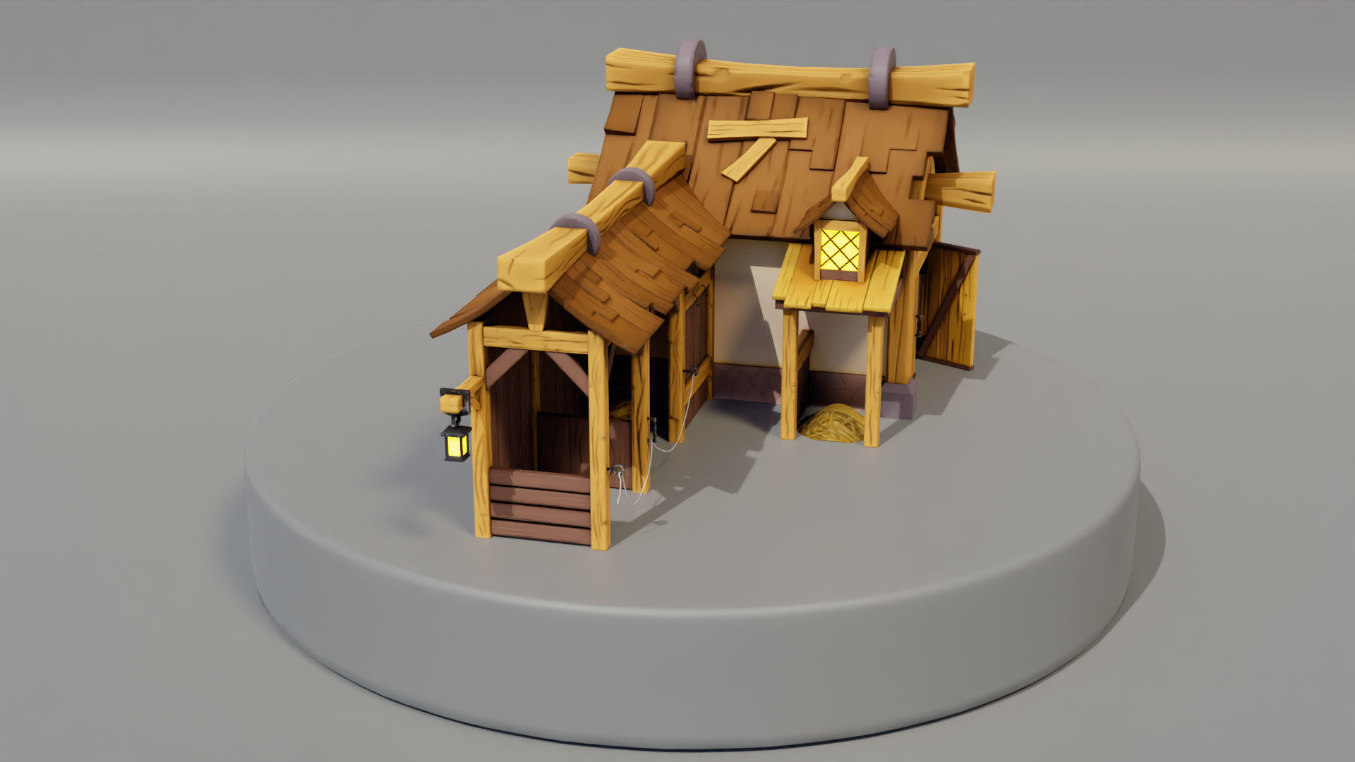 3D model Stylized Horse Stall VR / AR / low-poly | CGTrader