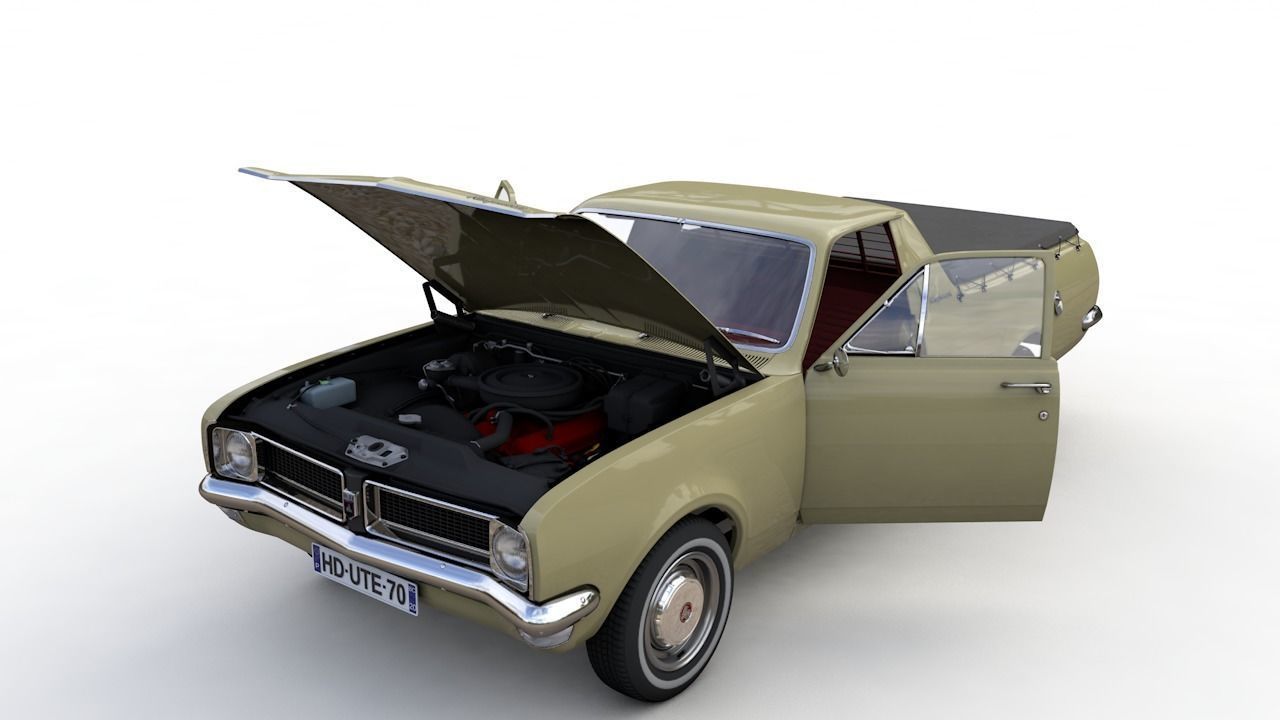 HOLDEN HG UTE KINGSWOOD 1970 3D model | CGTrader