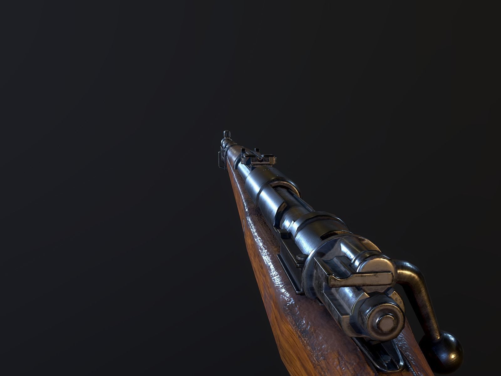 3D model Mauser 98k kar98 WW2 german Rifle VR / AR / low-poly | CGTrader