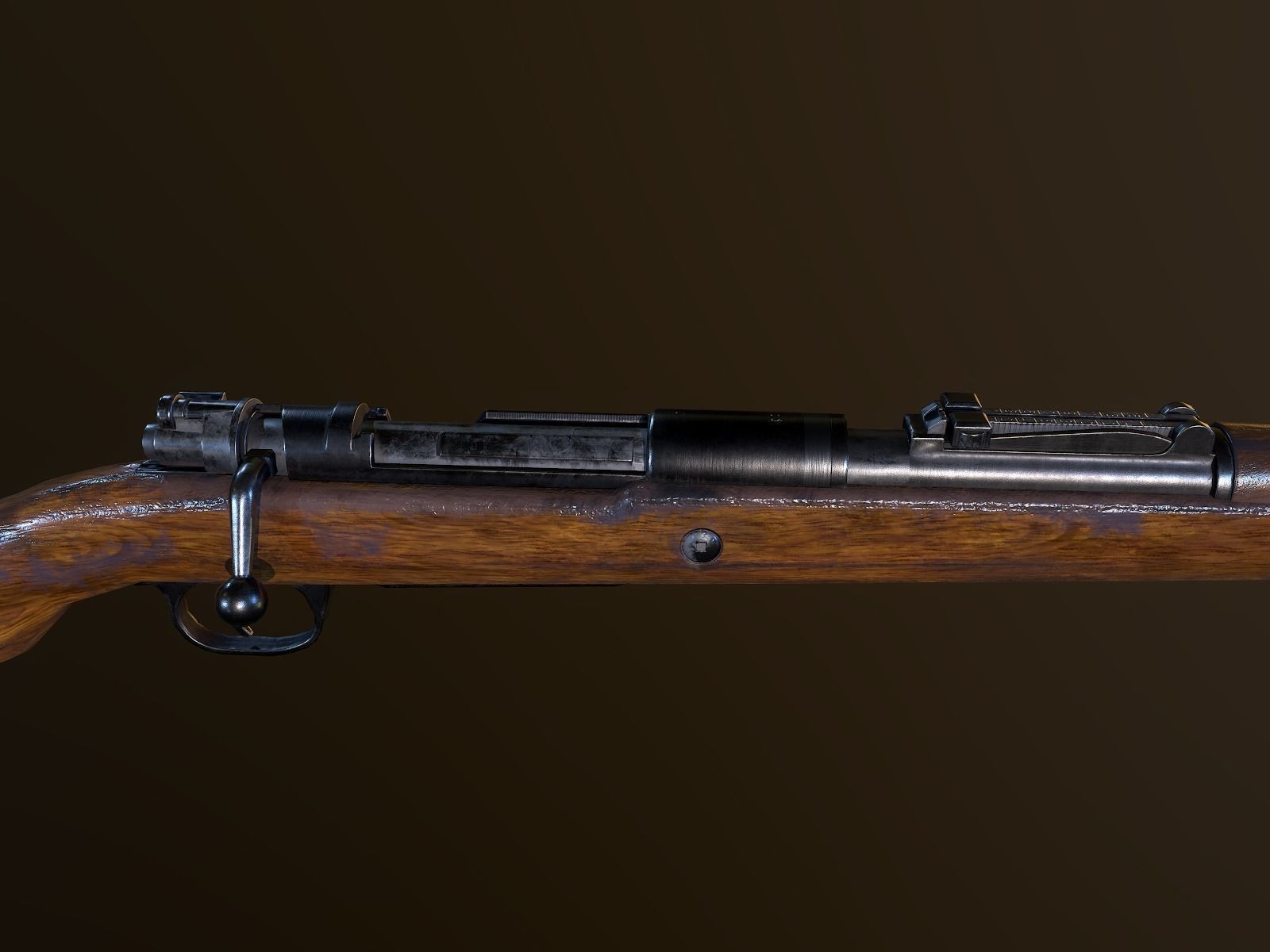 3D model Mauser 98k kar98 WW2 german Rifle VR / AR / low-poly | CGTrader