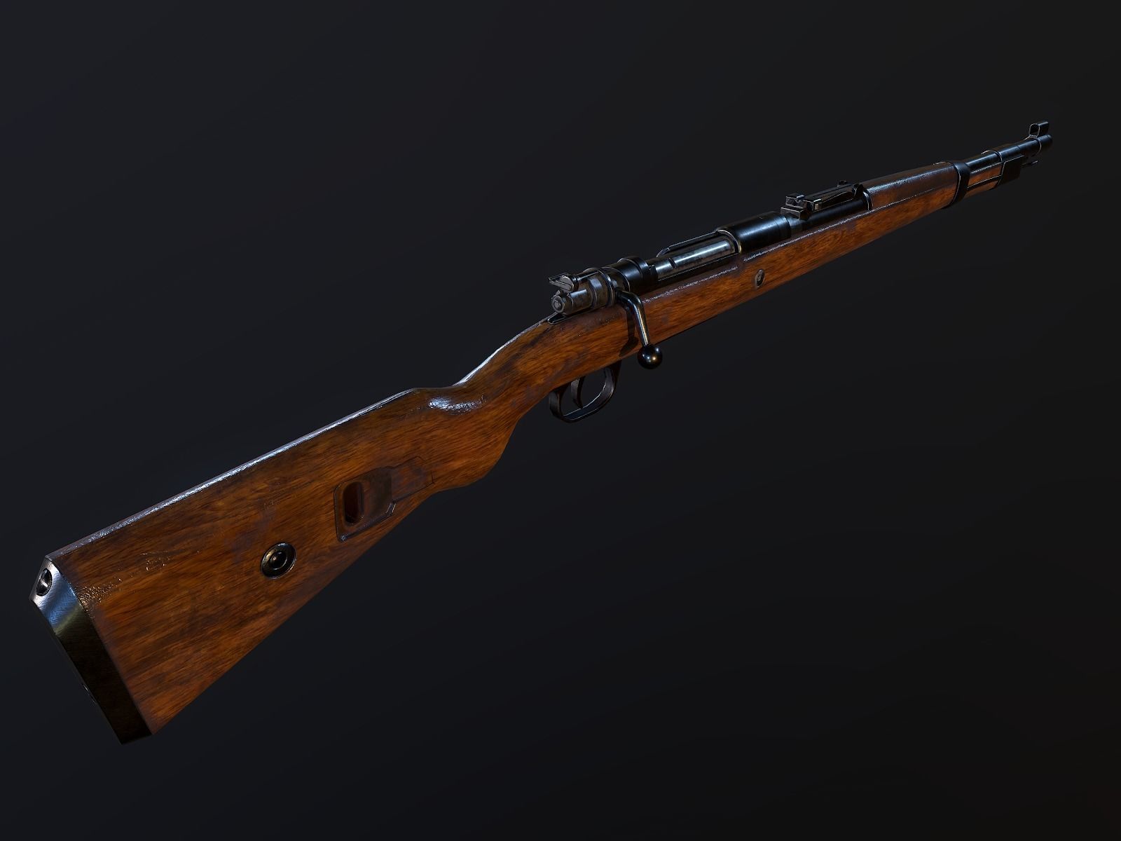 3D model Mauser 98k kar98 WW2 german Rifle VR / AR / low-poly | CGTrader