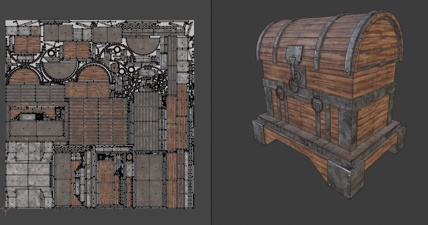 3D model Chest for Games VR / AR / low-poly | CGTrader