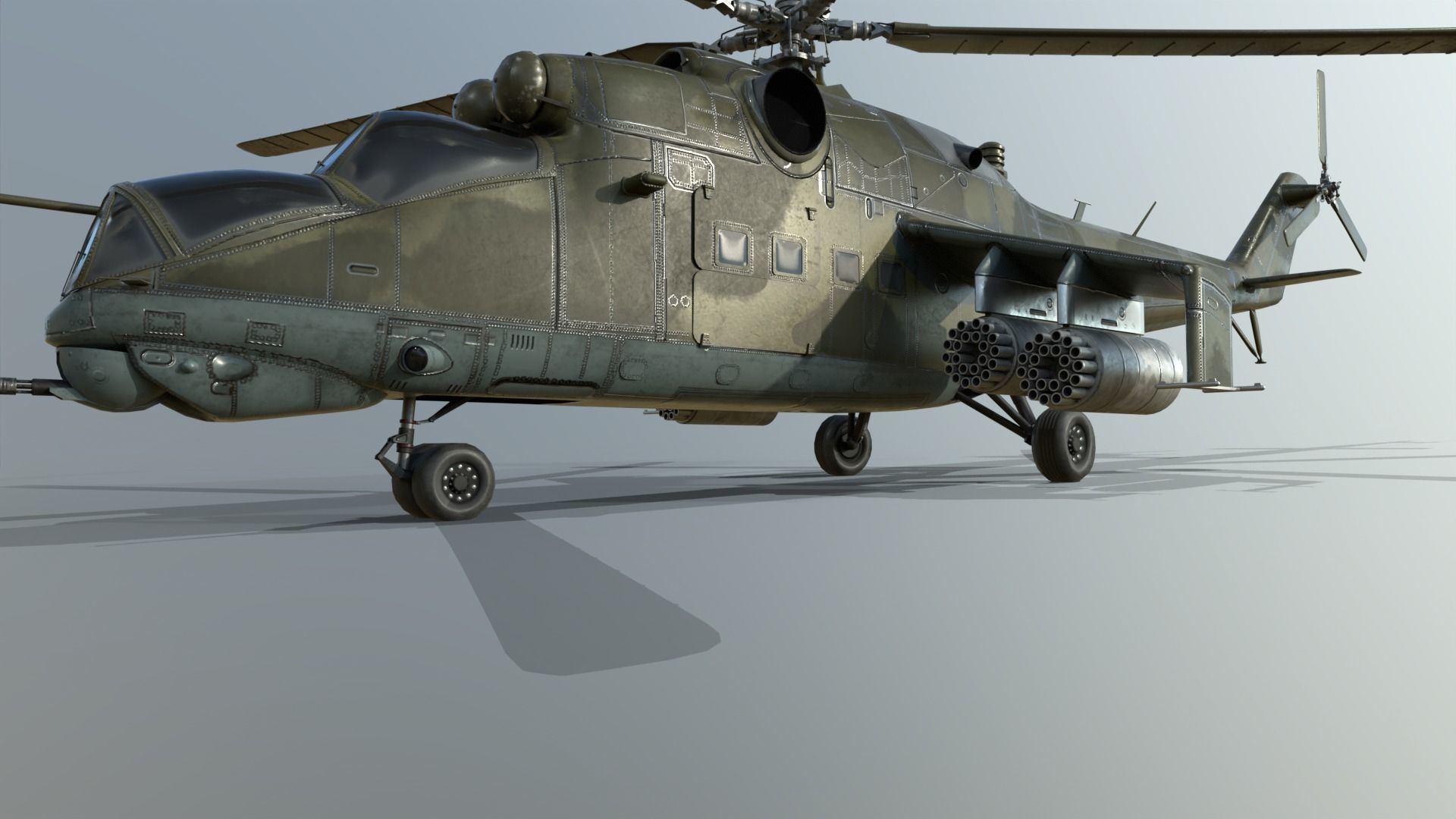 3D model Helicopter - Source Files Attached 8K Unreal Engine VR / AR ...