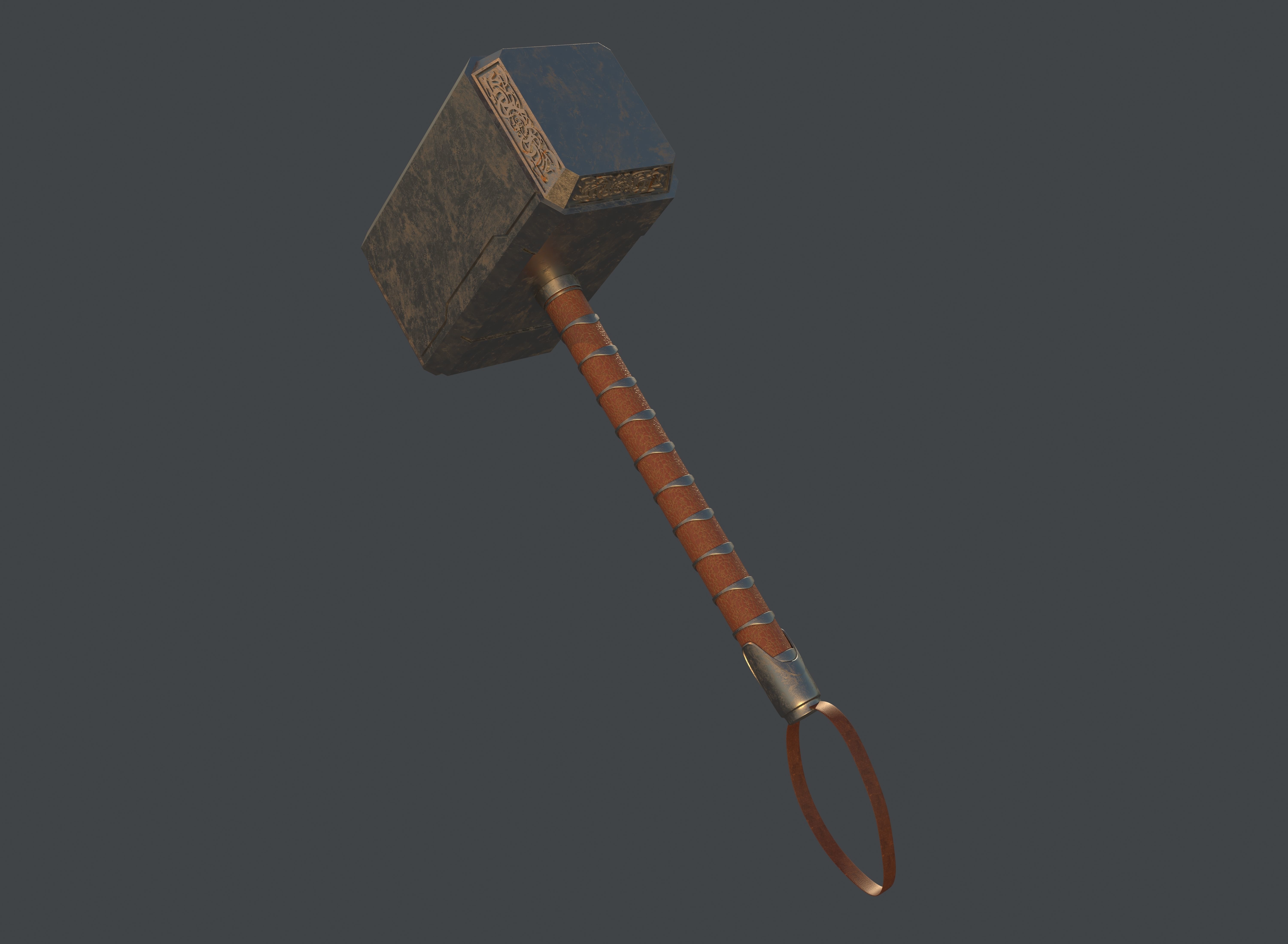 Thor hammer 3D model | CGTrader