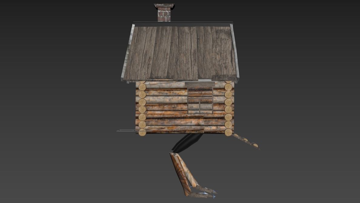 3D model A hut on chicken legs VR / AR / low-poly | CGTrader
