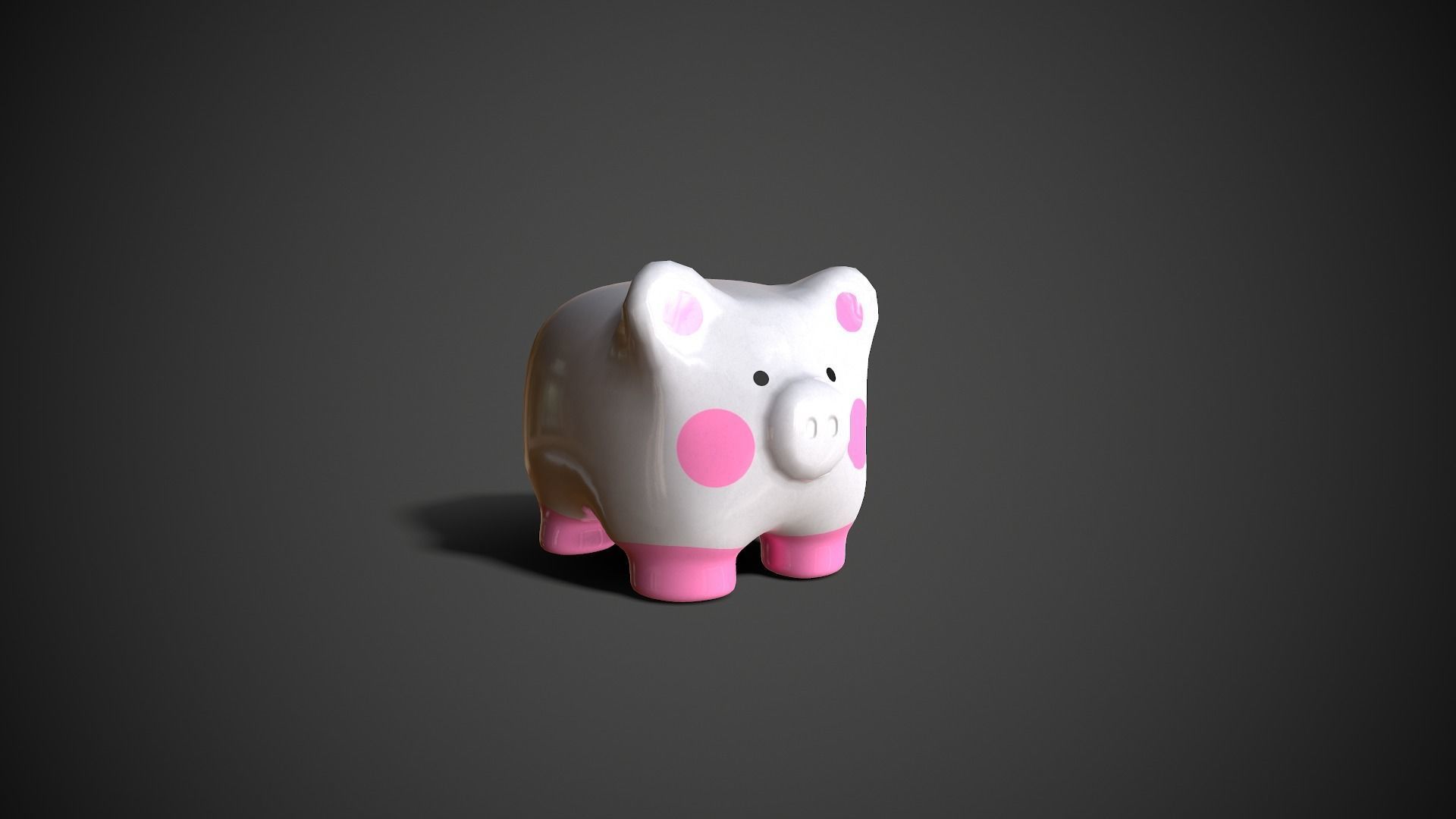 3D model Piggy Bank Ceramic Money Box VR / AR / low-poly | CGTrader