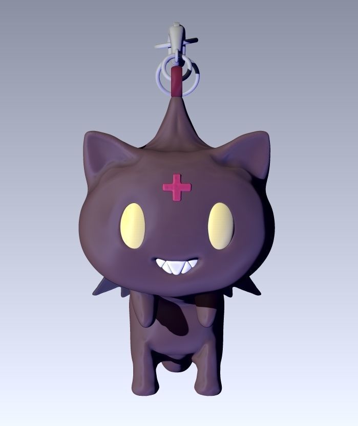 Chomusuke from KonoSuba free 3D model 3D printable | CGTrader