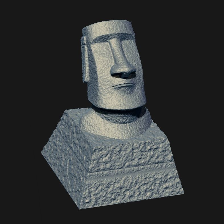 Moai Keycap STL 3D model 3D printable | CGTrader