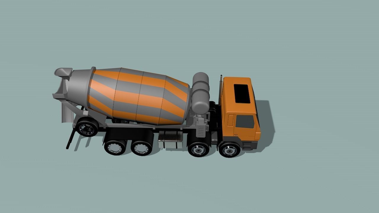 Truck mixer MAZ 3D model | CGTrader