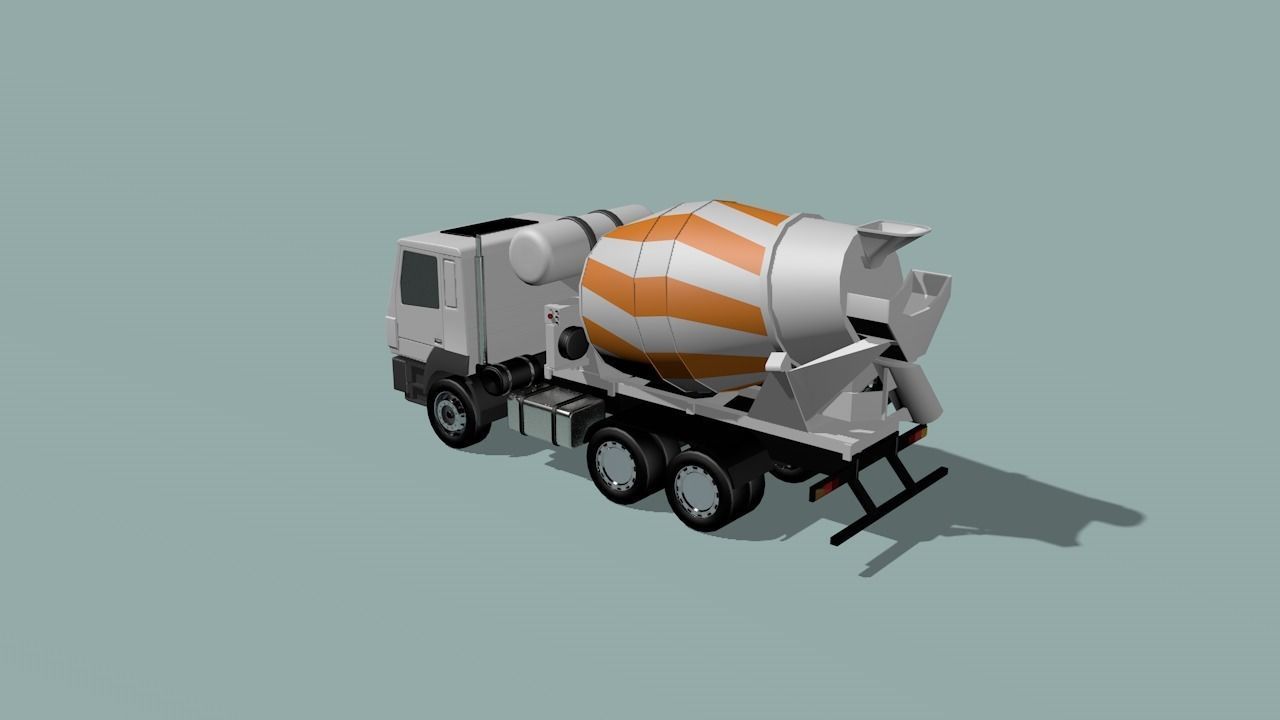 Truck mixer MAZ 3D model | CGTrader