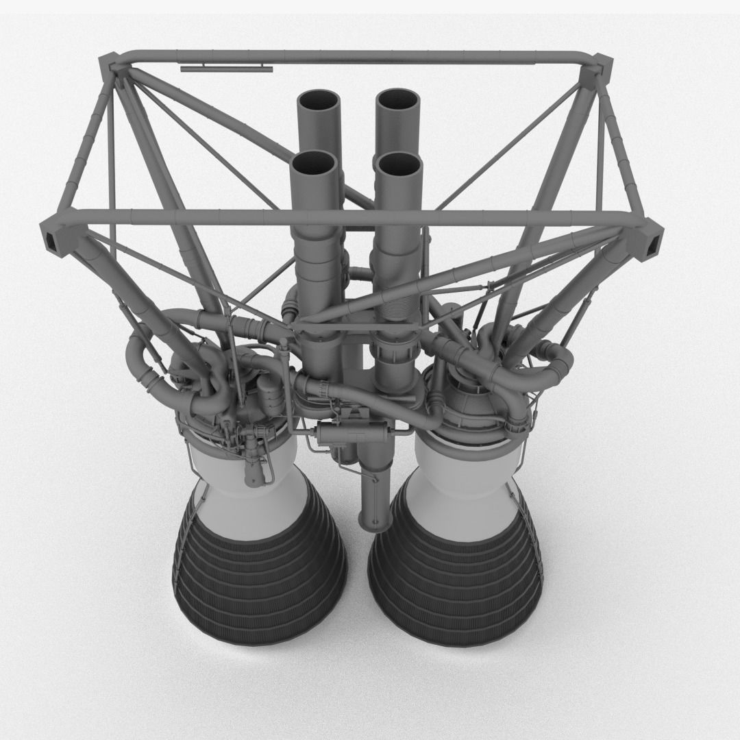 LR-87 Titan II Rocket Engine 3D model | CGTrader