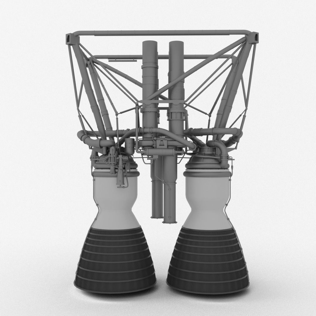 LR-87 Titan II Rocket Engine 3D model | CGTrader
