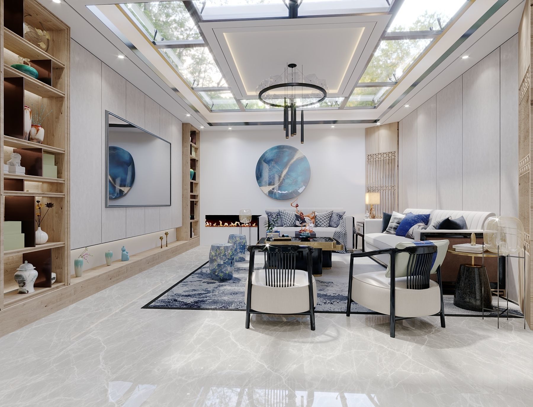 neo Chinese style 3D model rigged | CGTrader