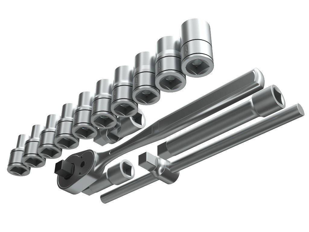 Socket Set 3D model | CGTrader