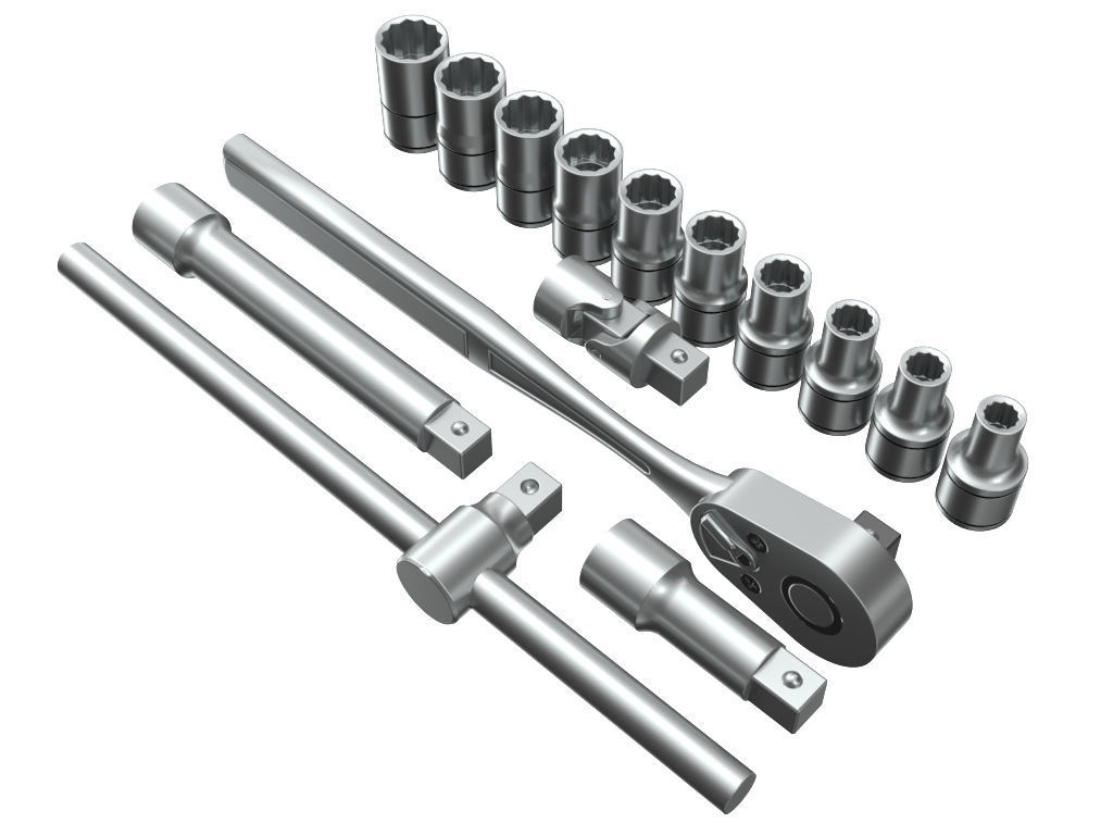 Socket Set 3D model | CGTrader