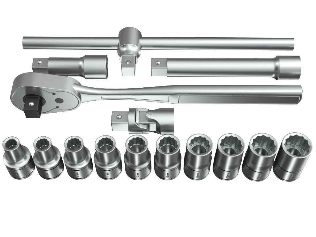Socket Set 3D model | CGTrader