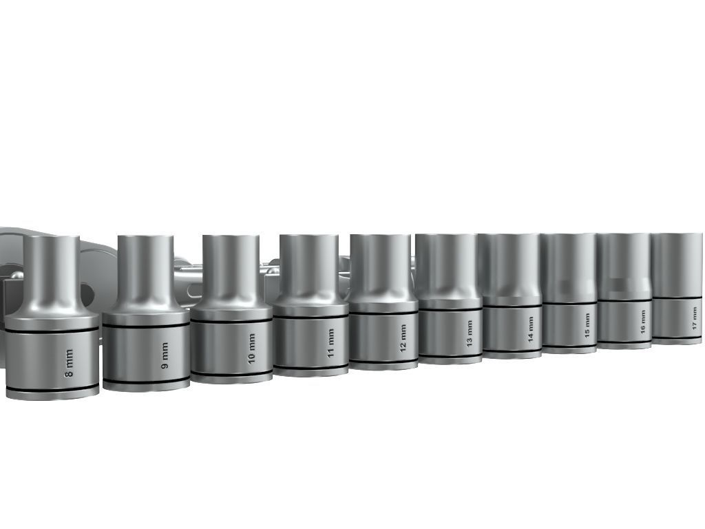 Socket Set 3D model | CGTrader