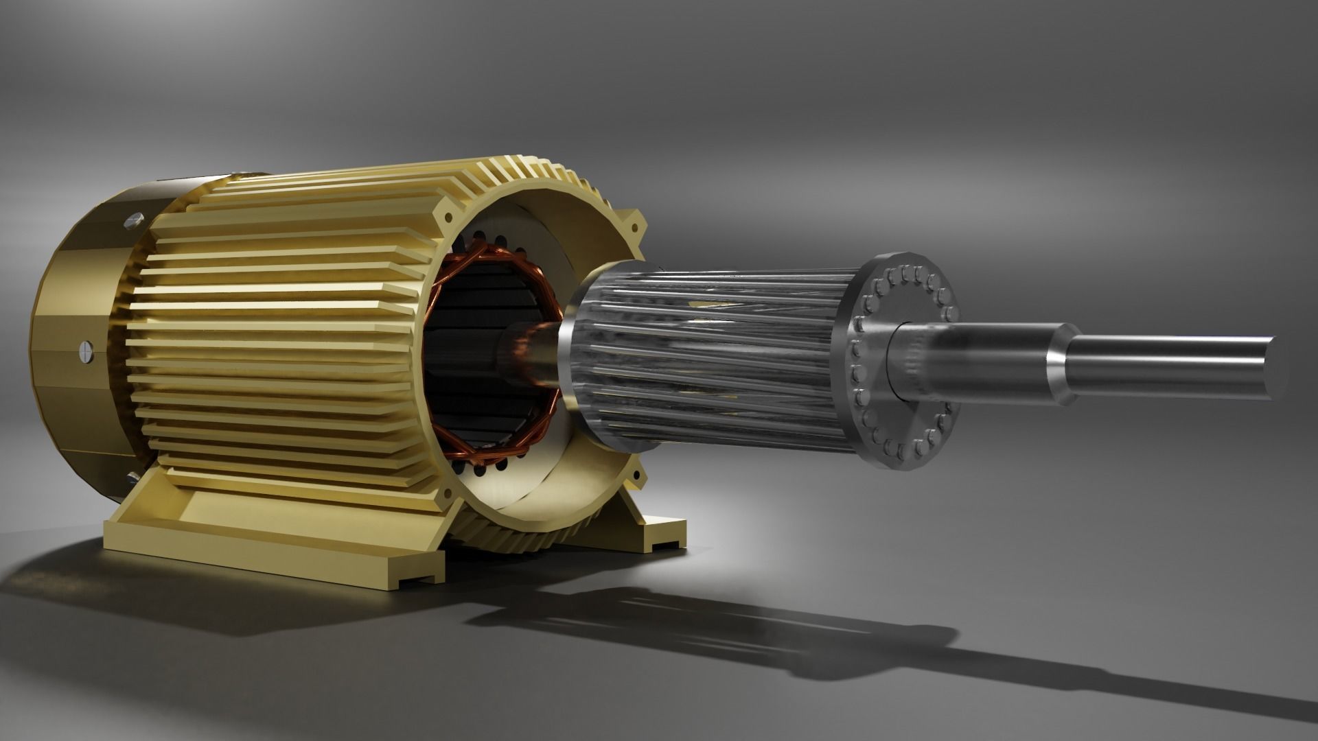 3D model Induction Motor VR / AR / low-poly | CGTrader