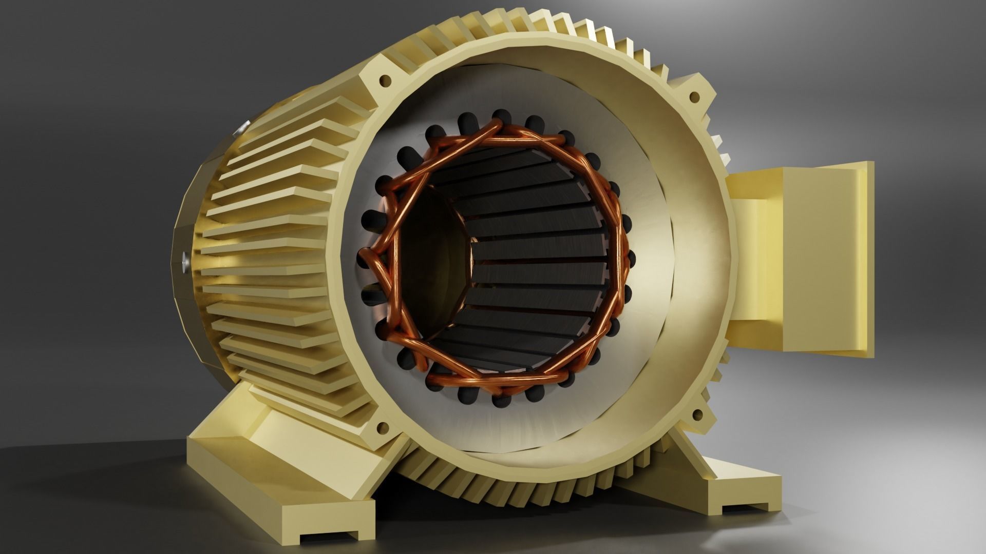 3D model Induction Motor VR / AR / low-poly | CGTrader