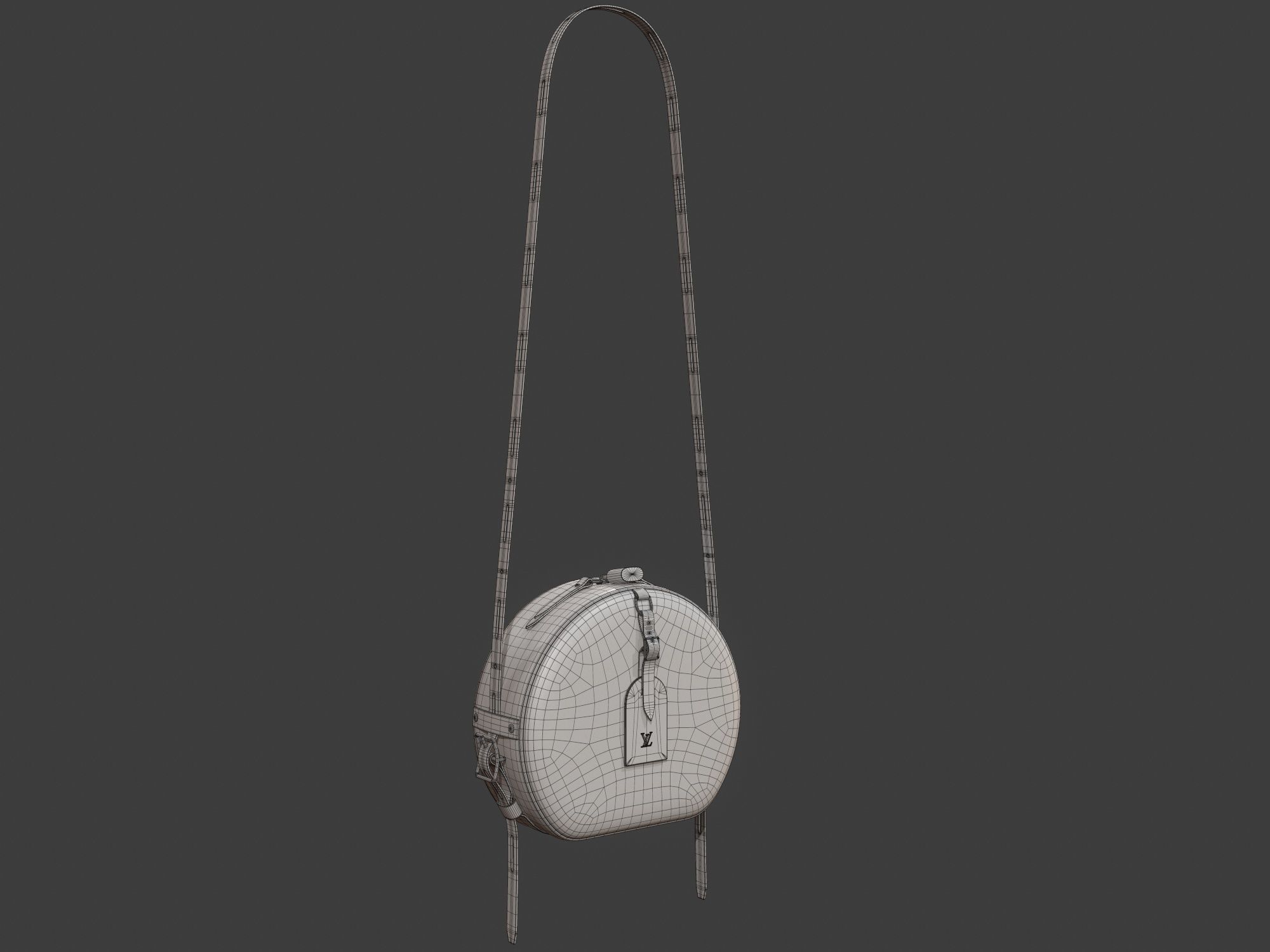 3D model Louis Vuitton Boite Chapeau Souple Bag Monogram Leather VR ...