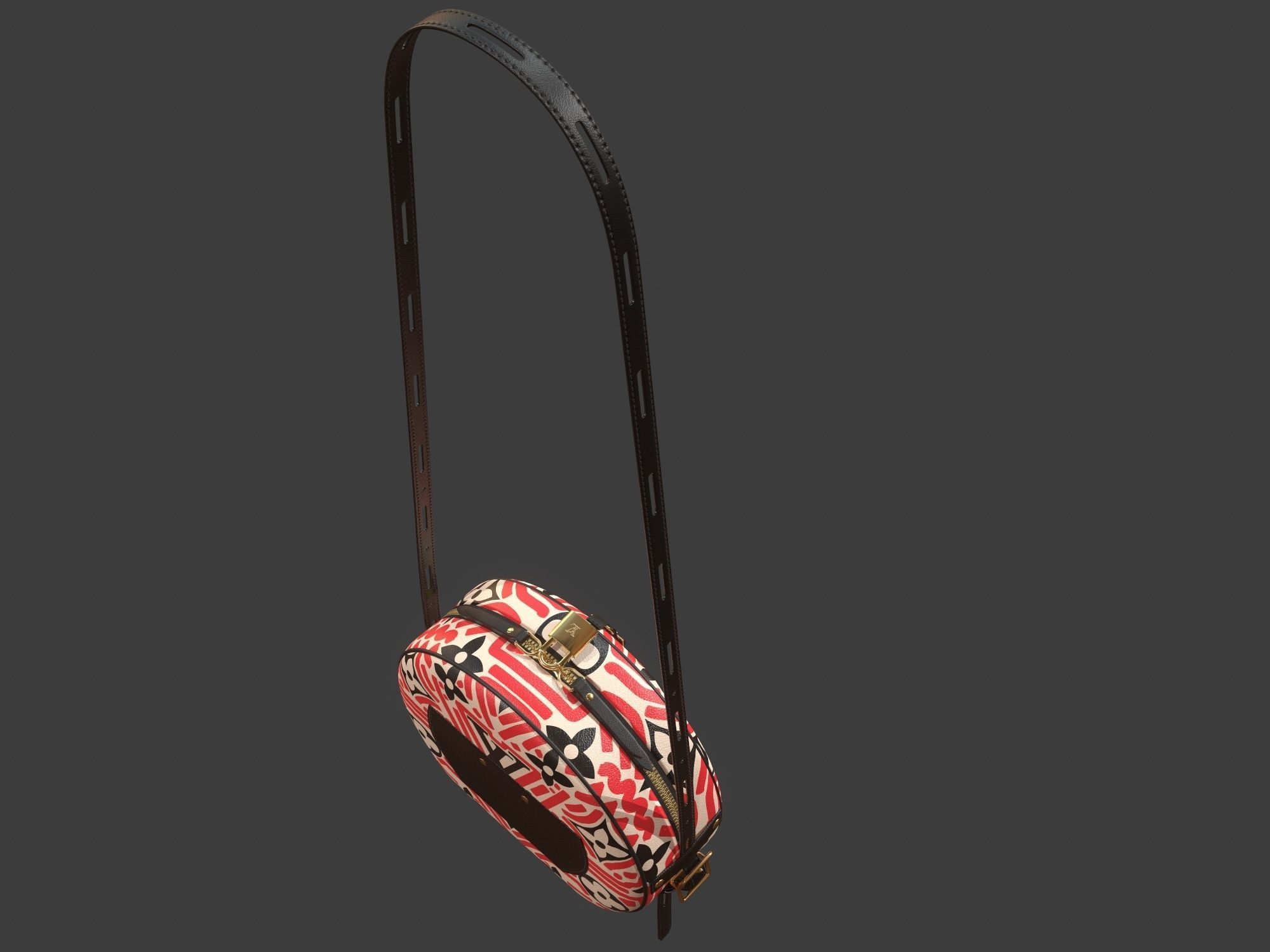 3D model Louis Vuitton Boite Chapeau Souple Bag Crafty Cream Red ...