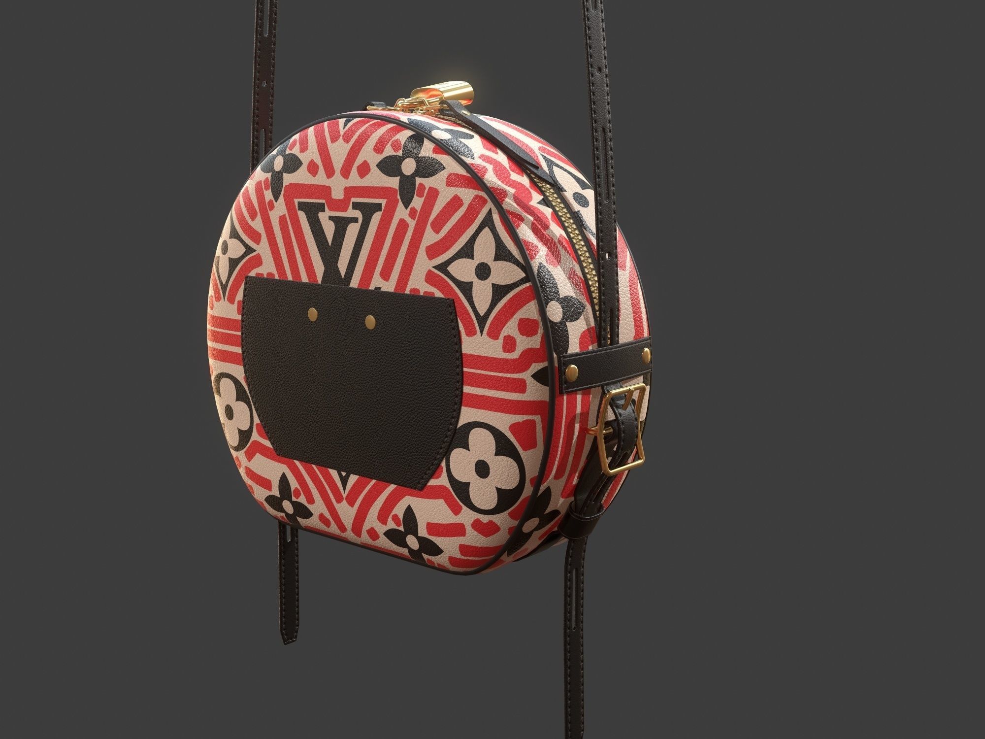 3D model Louis Vuitton Boite Chapeau Souple Bag Crafty Cream Red ...