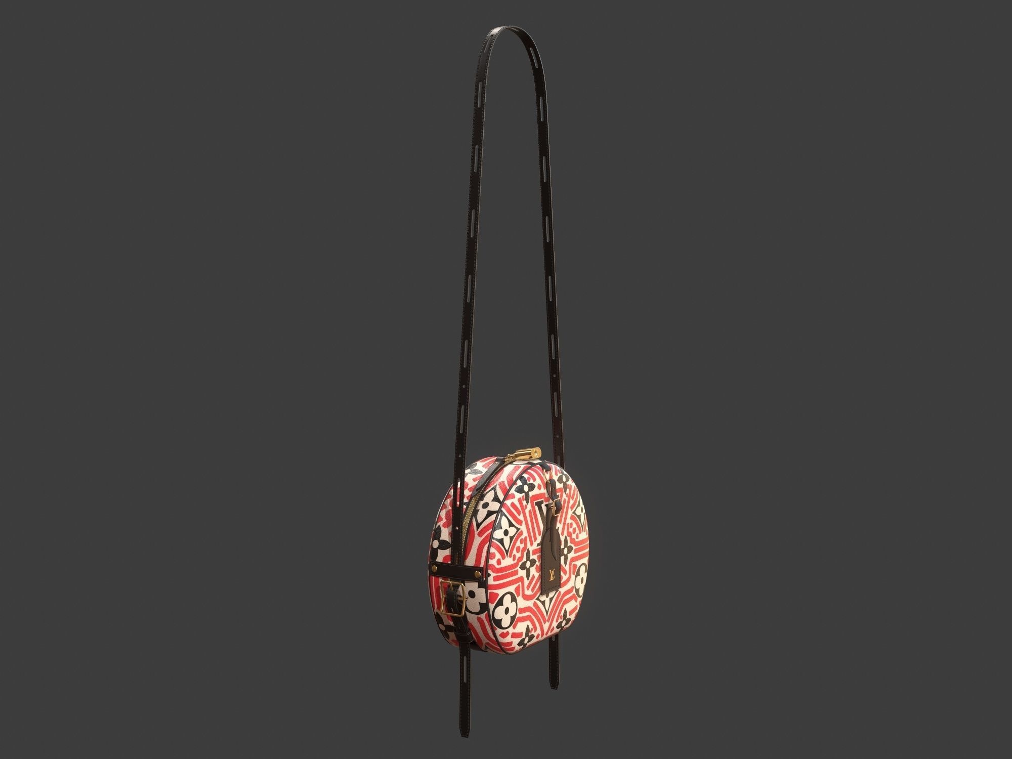 3D model Louis Vuitton Boite Chapeau Souple Bag Crafty Cream Red ...