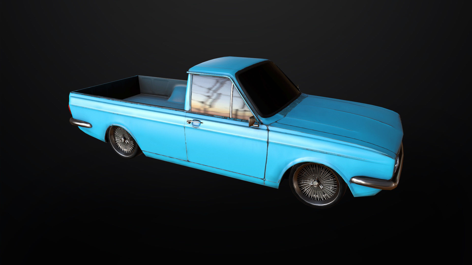 3D model Vanet Peykan - Rusty Classic Car VR / AR / low-poly | CGTrader