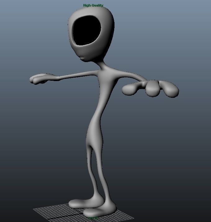 Alien Model free 3D model | CGTrader