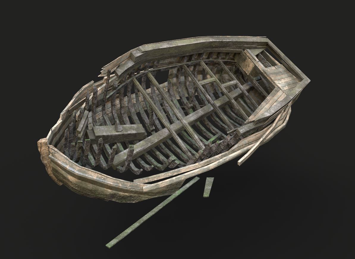 3D model Abandoned Boat Wreck VR / AR / low-poly | CGTrader
