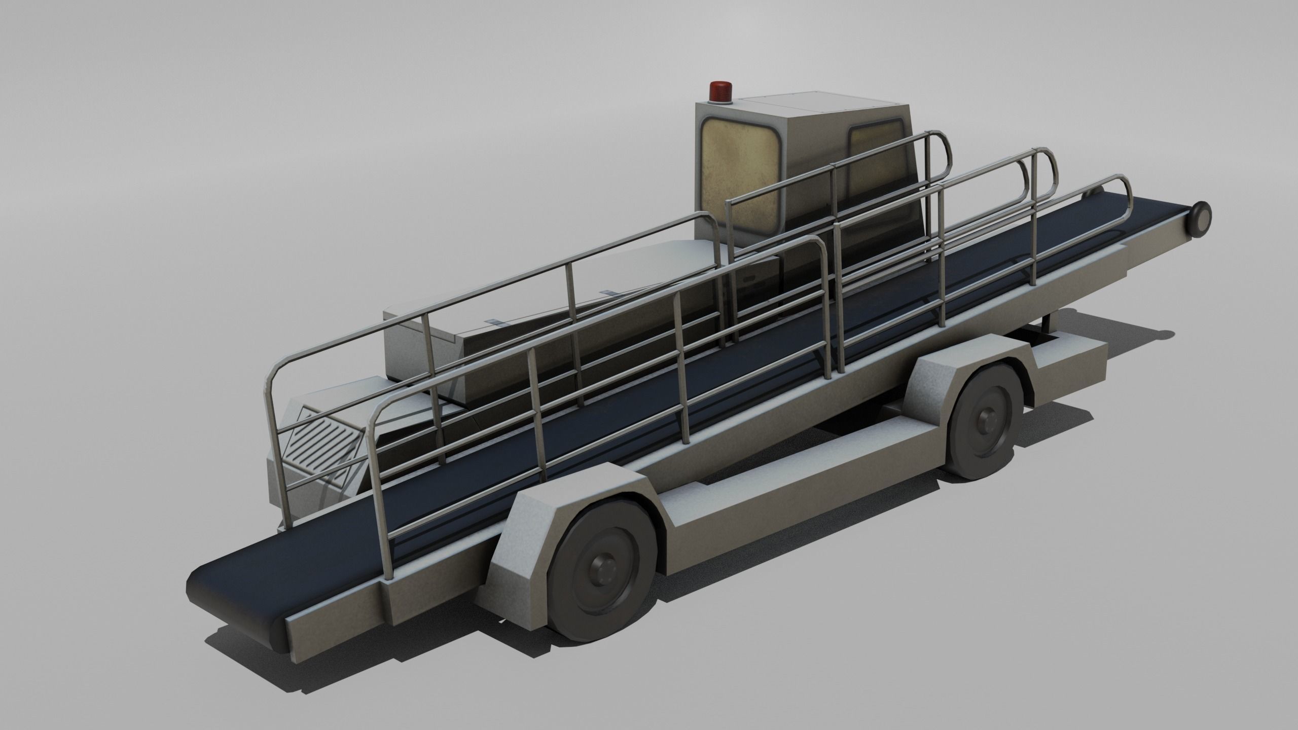 3D model Airport luggage loader -European style -Low-poly VR / AR / low ...