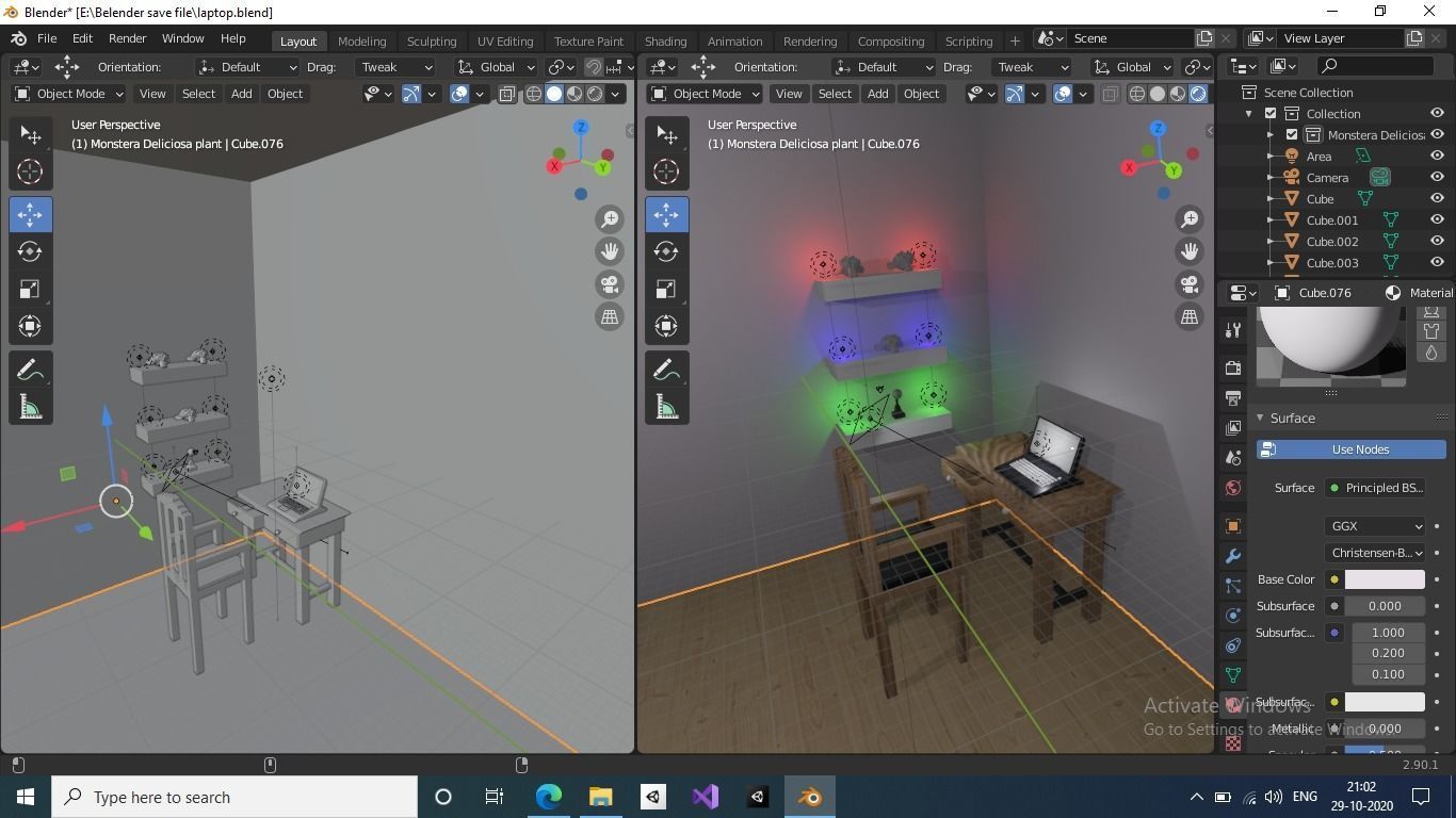 3D model Laptop setup VR / AR / low-poly | CGTrader