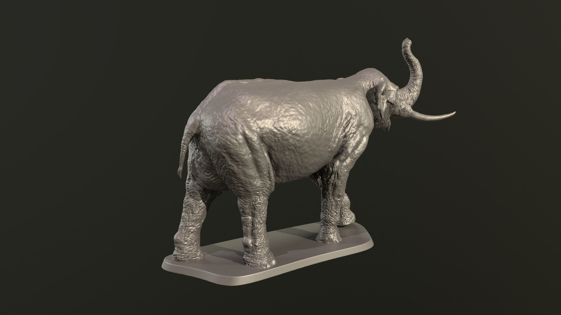 Sinomastodon elephant with tusks 3D model 3D printable | CGTrader