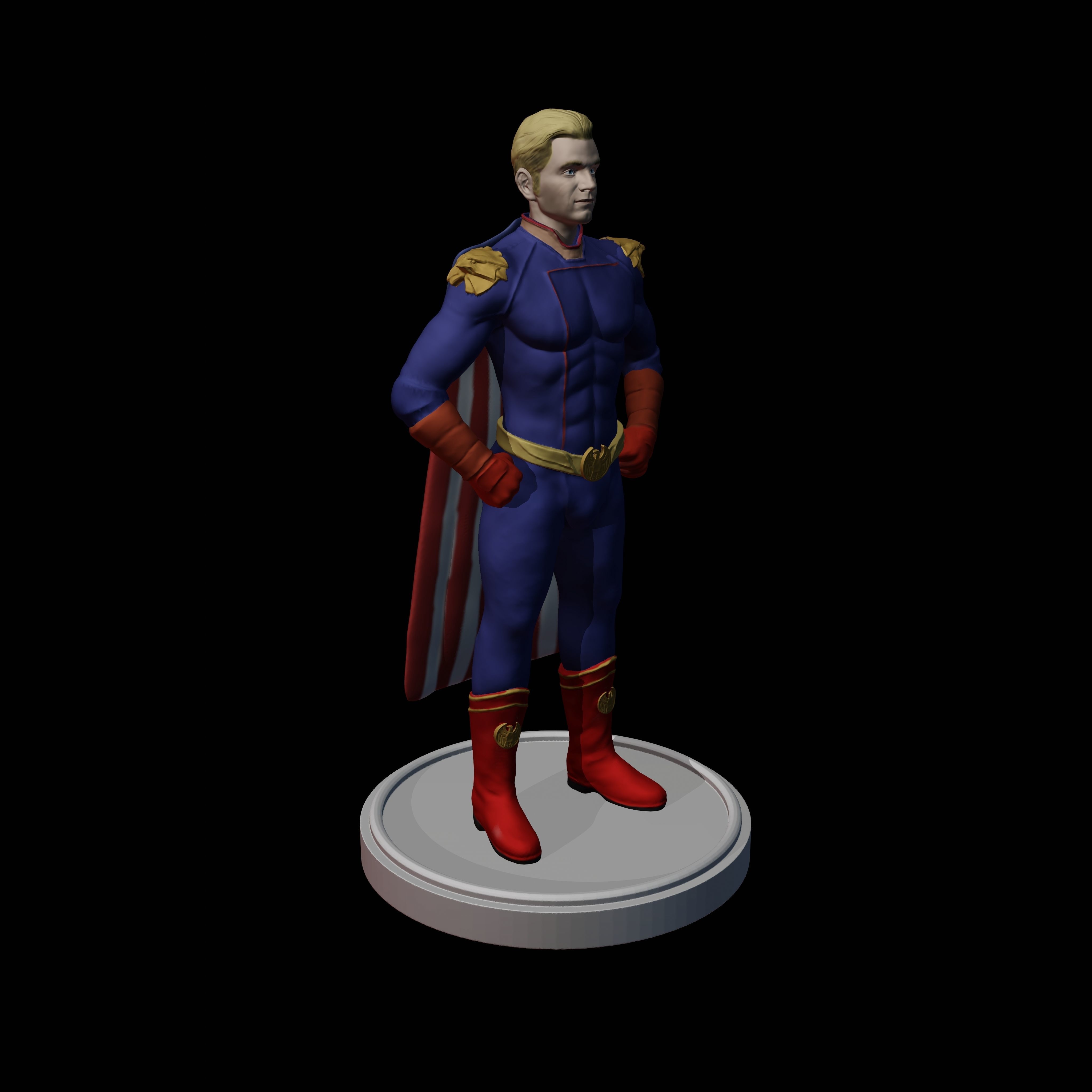 Homelander superhero free 3D model 3D printable | CGTrader