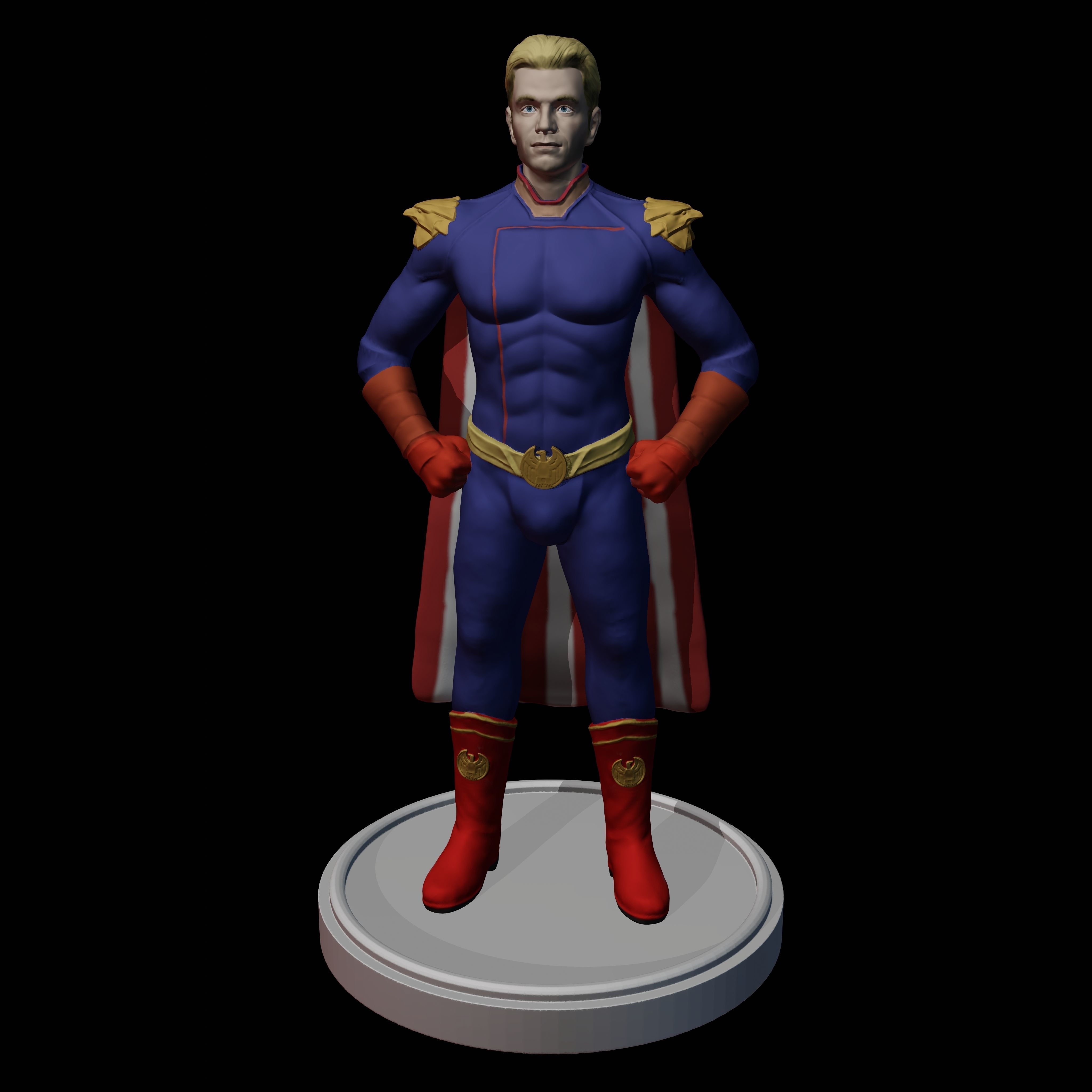 Homelander superhero free 3D model 3D printable | CGTrader