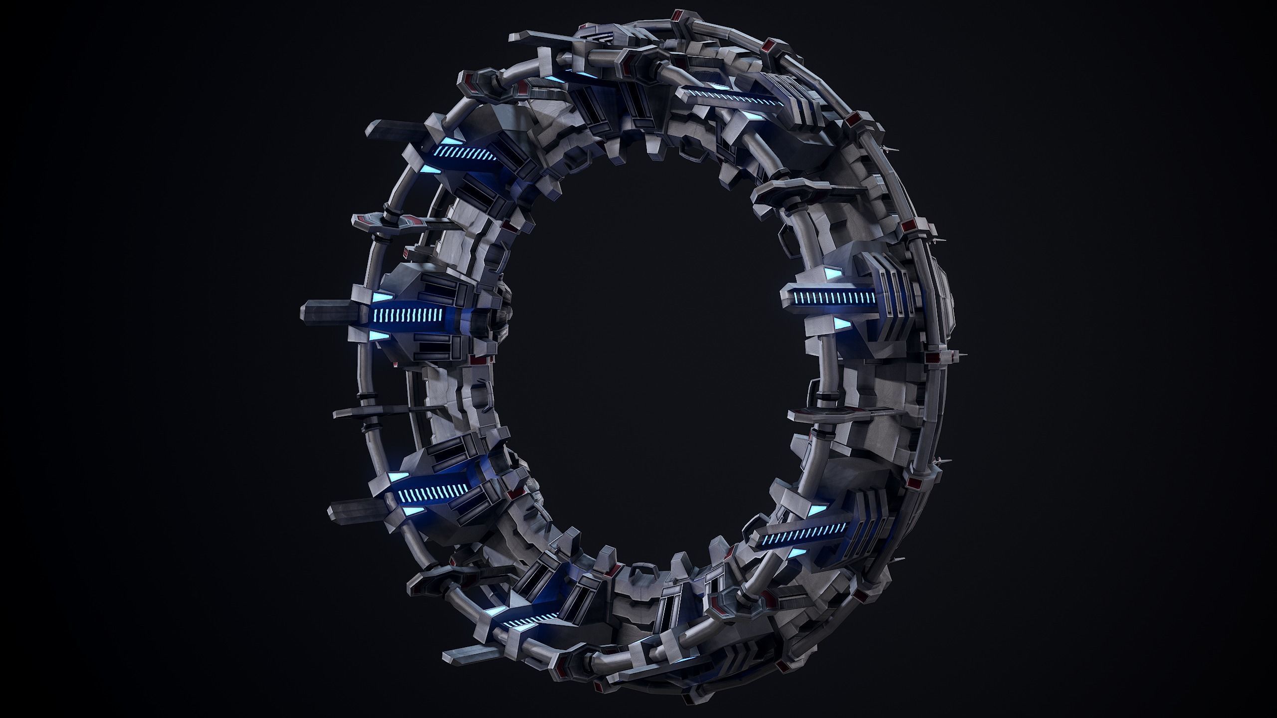 3D model Sci-Fi Star Gates Type 02 Low Poly VR / AR / low-poly | CGTrader