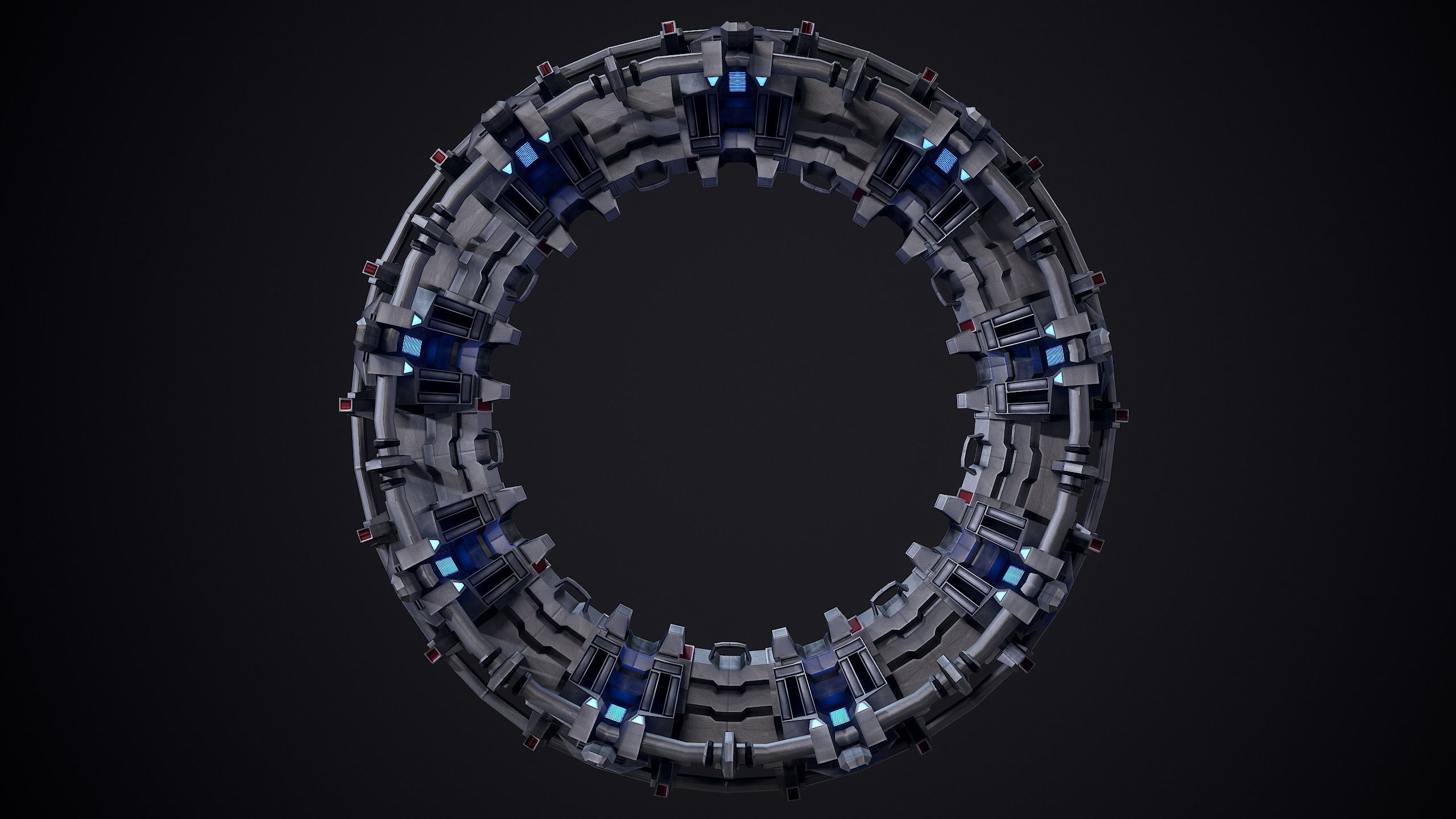 3D model Sci-Fi Star Gates Type 02 Low Poly VR / AR / low-poly | CGTrader