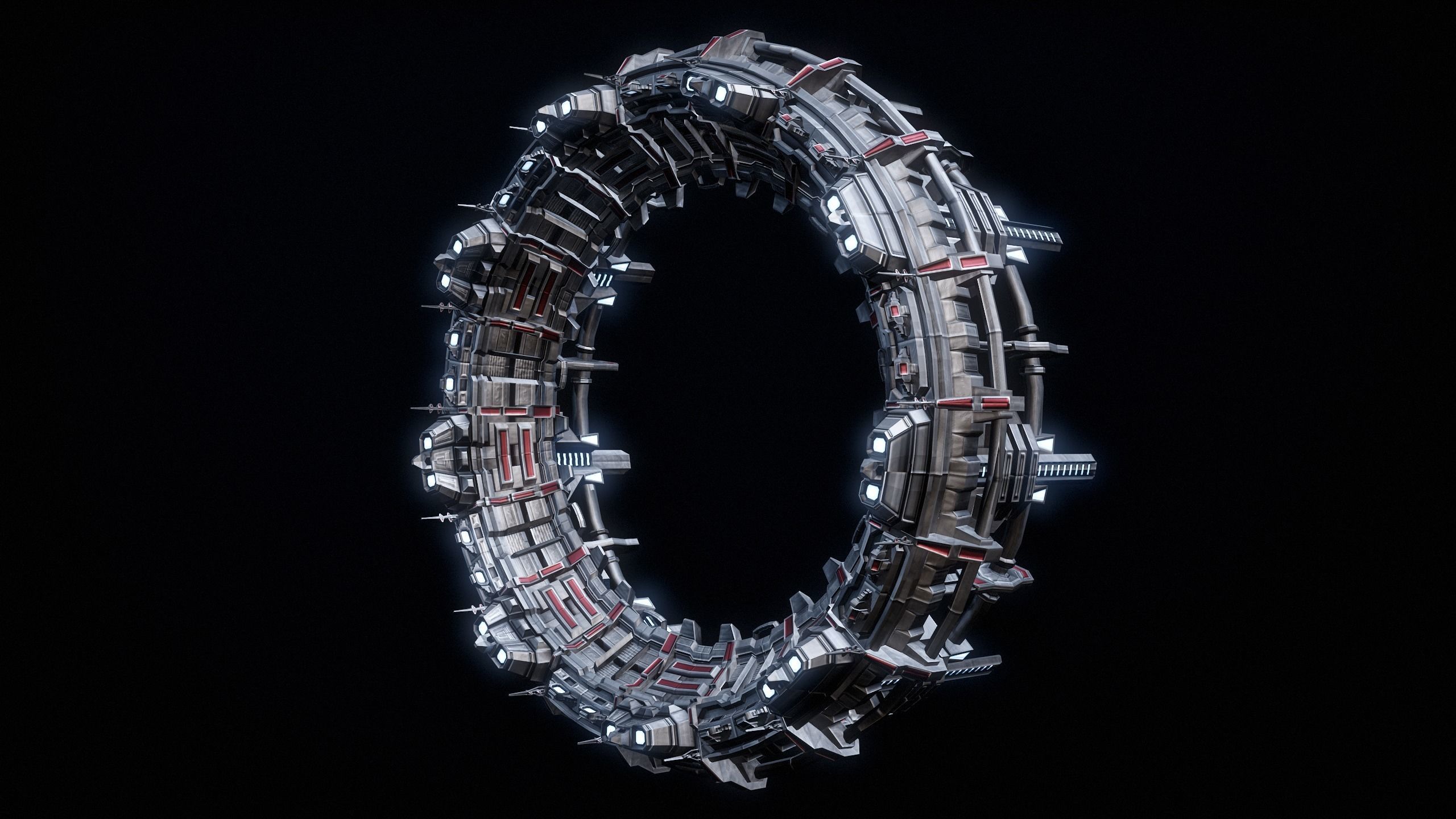 3D model Sci-Fi Star Gates Type 02 Low Poly VR / AR / low-poly | CGTrader