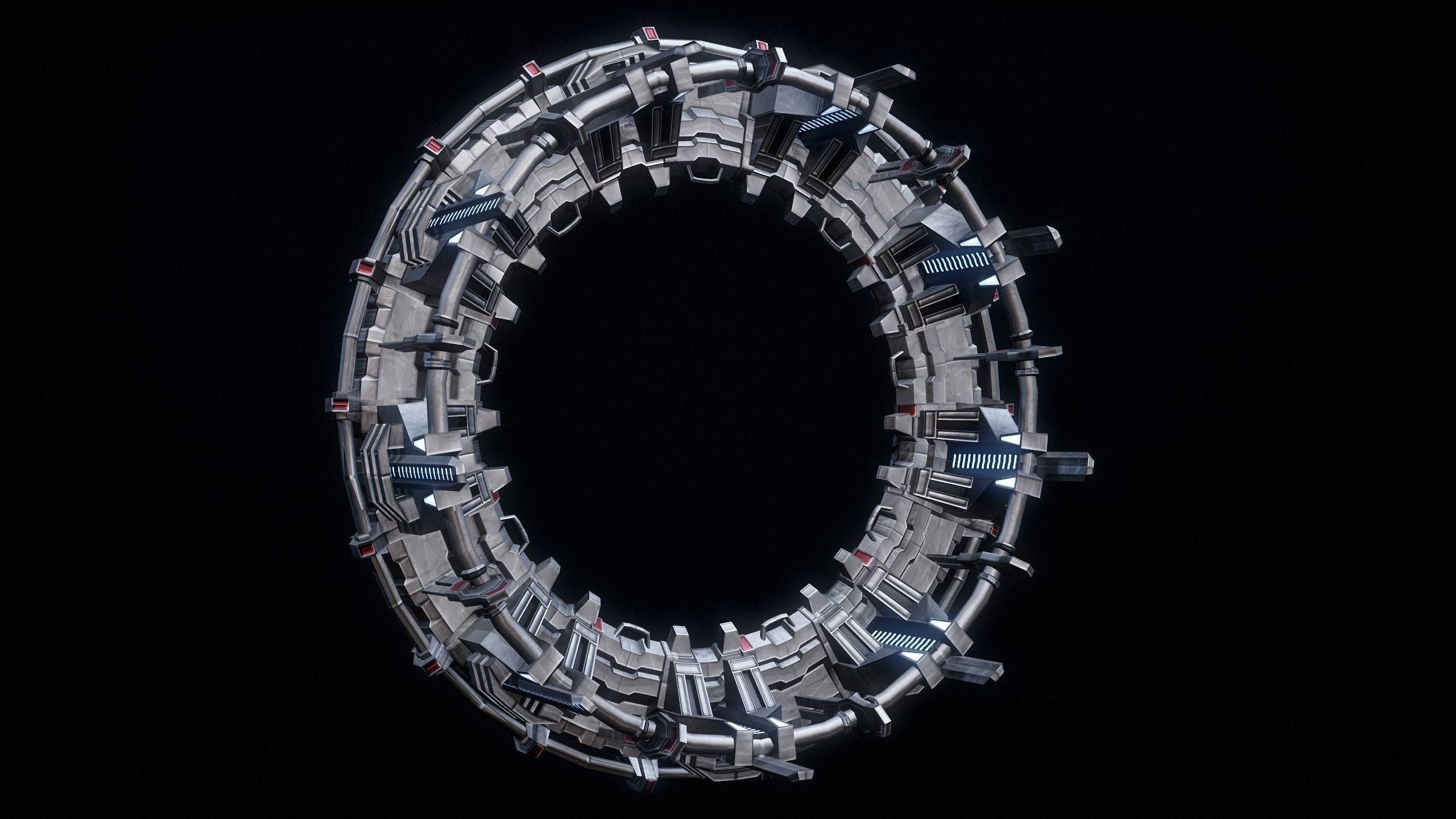 3D model Sci-Fi Star Gates Type 02 Low Poly VR / AR / low-poly | CGTrader