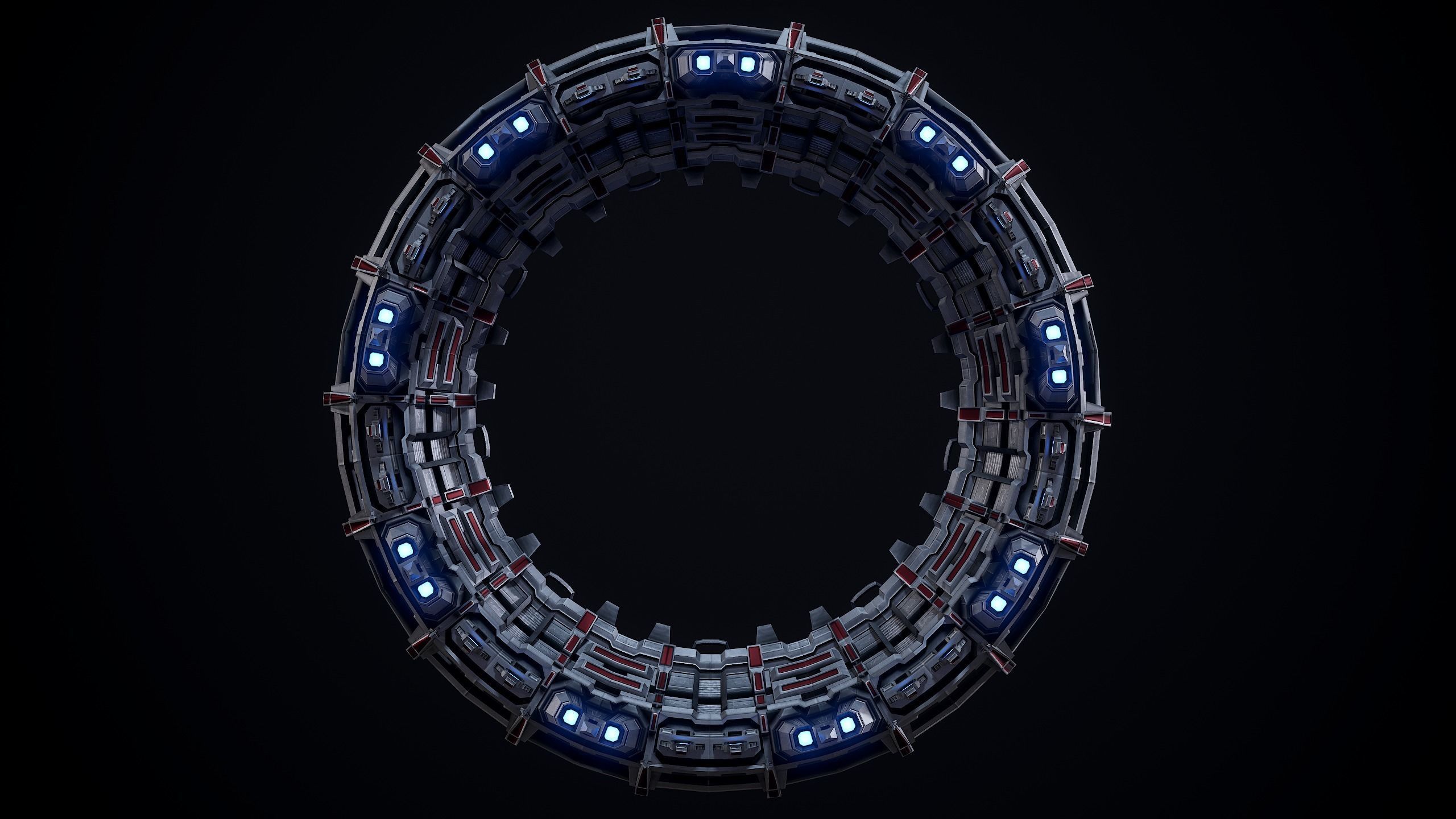 3D model Sci-Fi Star Gates Type 02 Low Poly VR / AR / low-poly | CGTrader