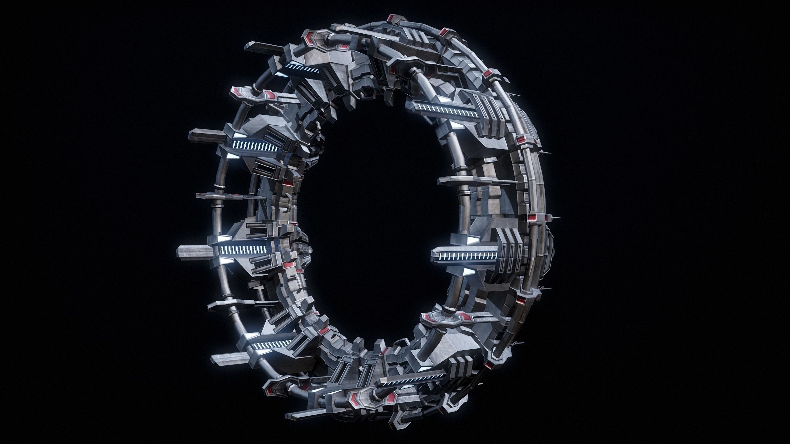 3D model Sci-Fi Star Gates Type 02 Low Poly VR / AR / low-poly | CGTrader