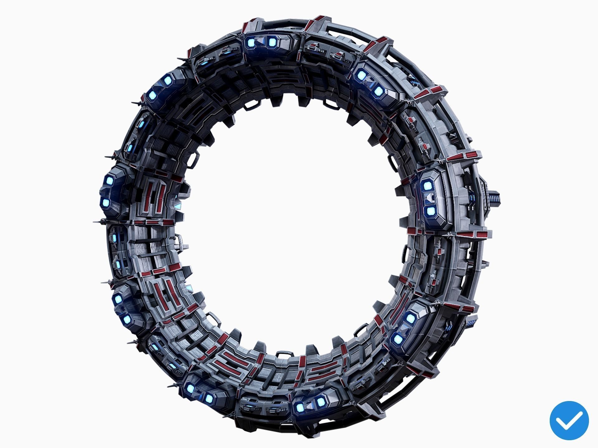 3D model Sci-Fi Star Gates Type 02 Low Poly VR / AR / low-poly | CGTrader