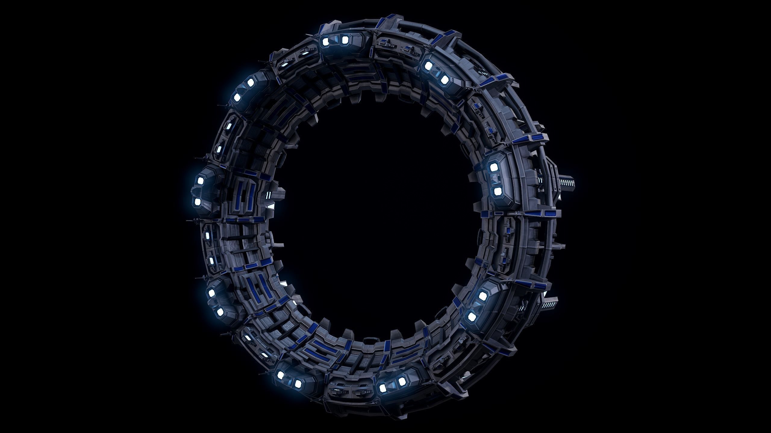 3D model Sci-Fi Star Gates Type 02 Low Poly VR / AR / low-poly | CGTrader