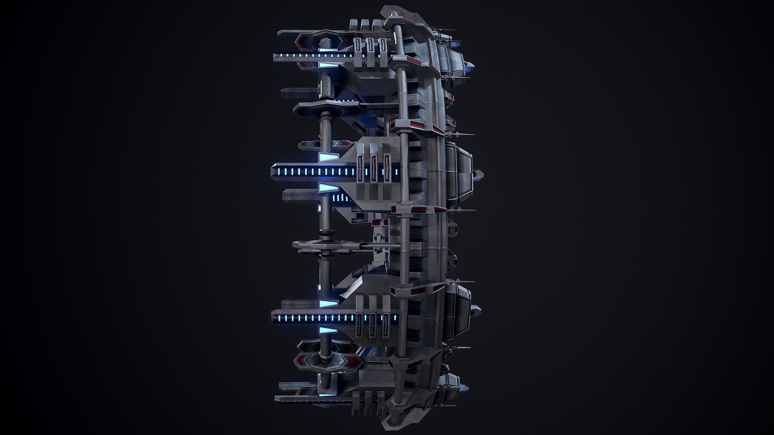 3D model Sci-Fi Star Gates Type 02 Low Poly VR / AR / low-poly | CGTrader