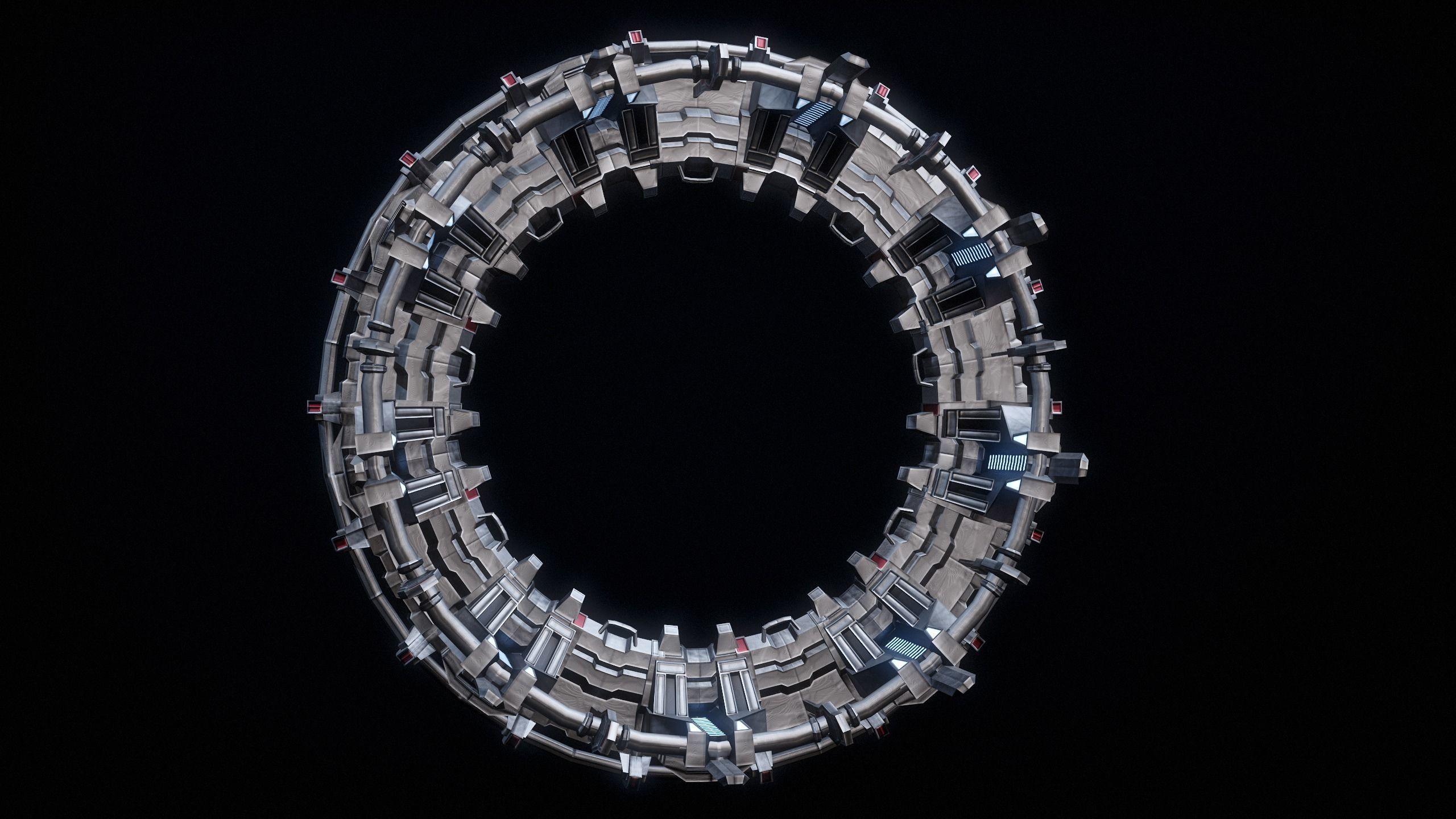 3D model Sci-Fi Star Gates Type 02 Low Poly VR / AR / low-poly | CGTrader