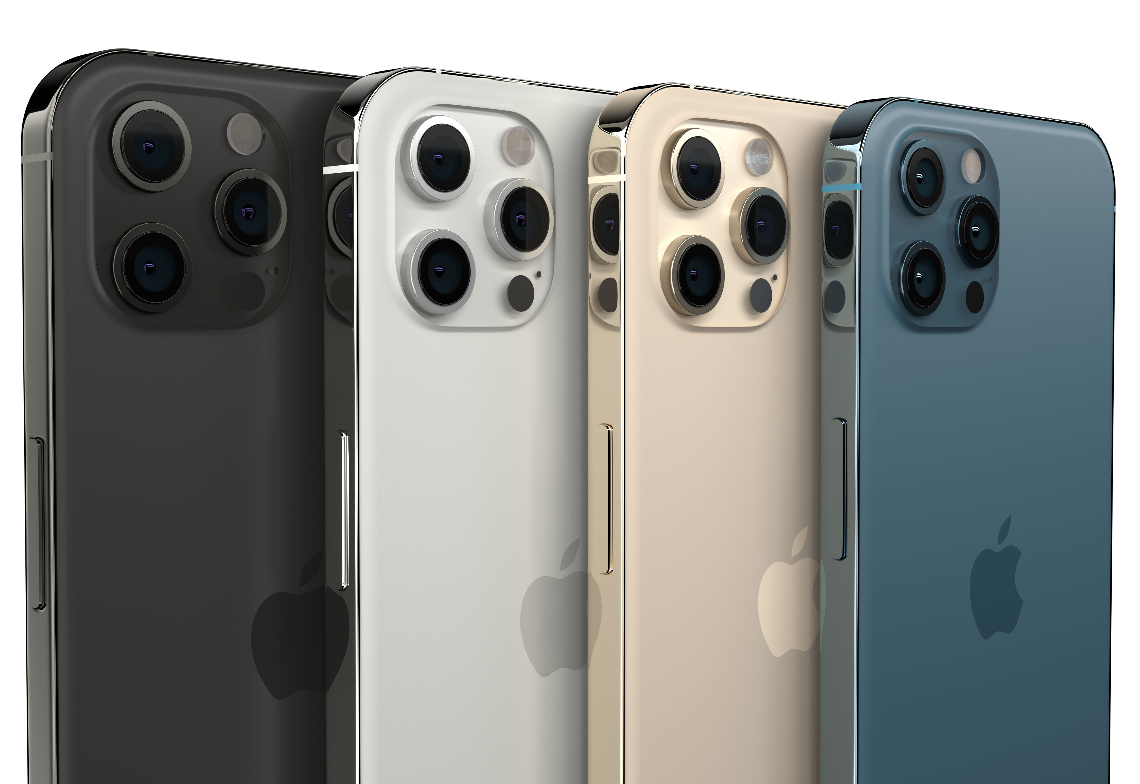 3D model Apple iPhone 12 Pro and Pro Max Collection VR / AR / low-poly ...